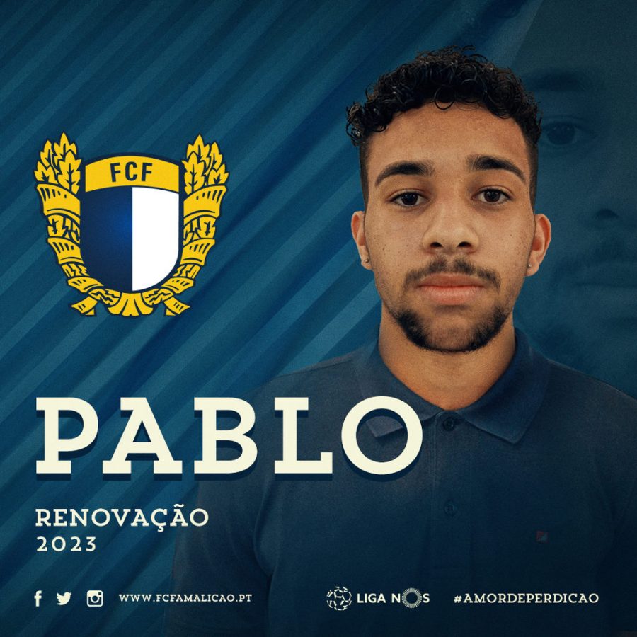 Pablo assina contrato profissional - FC Famalicão