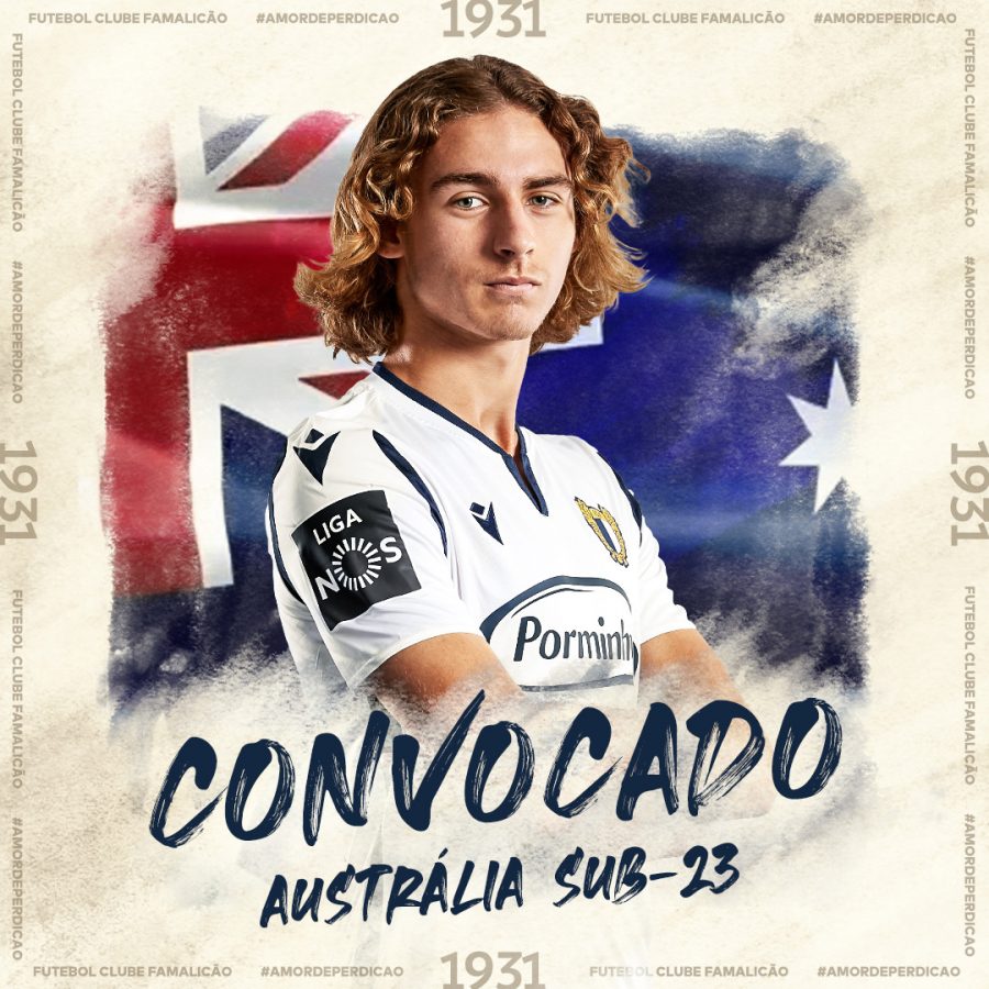 Ryan Teague chamado à seleção sub-23 da Austrália - FC Famalicão