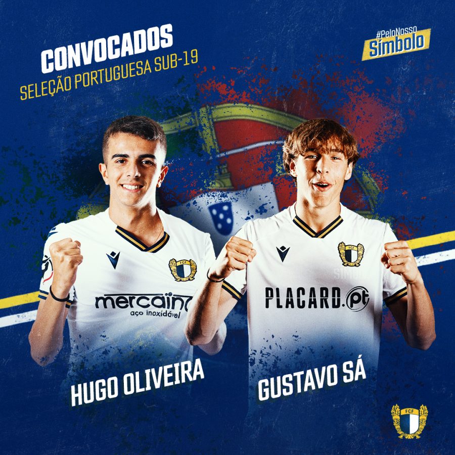 Hugo Oliveira e Gustavo Sá em estreia na seleção sub-19 - FC Famalicão